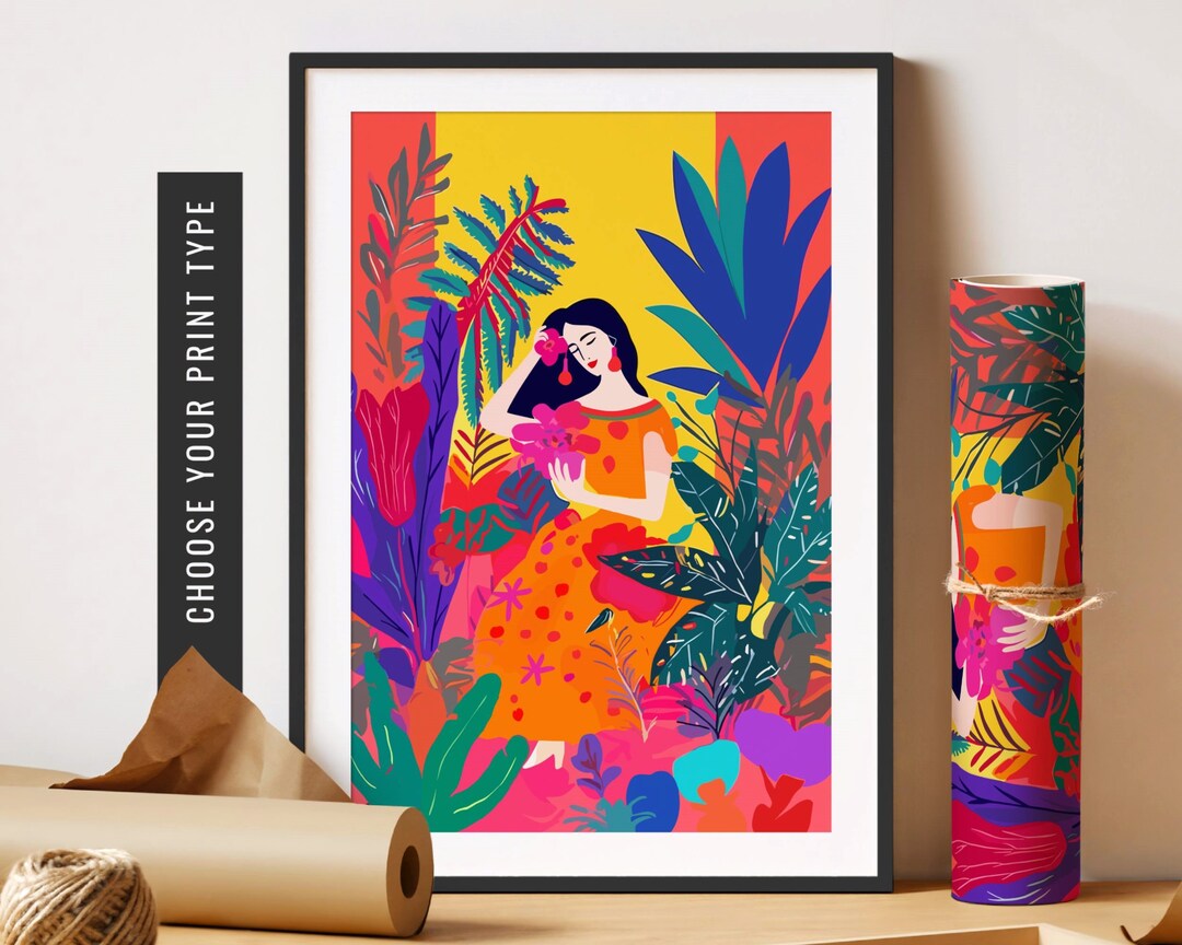 Latina Art Print Maximalist Wall Art Latino Artwork Latinx Art Eclectic ...