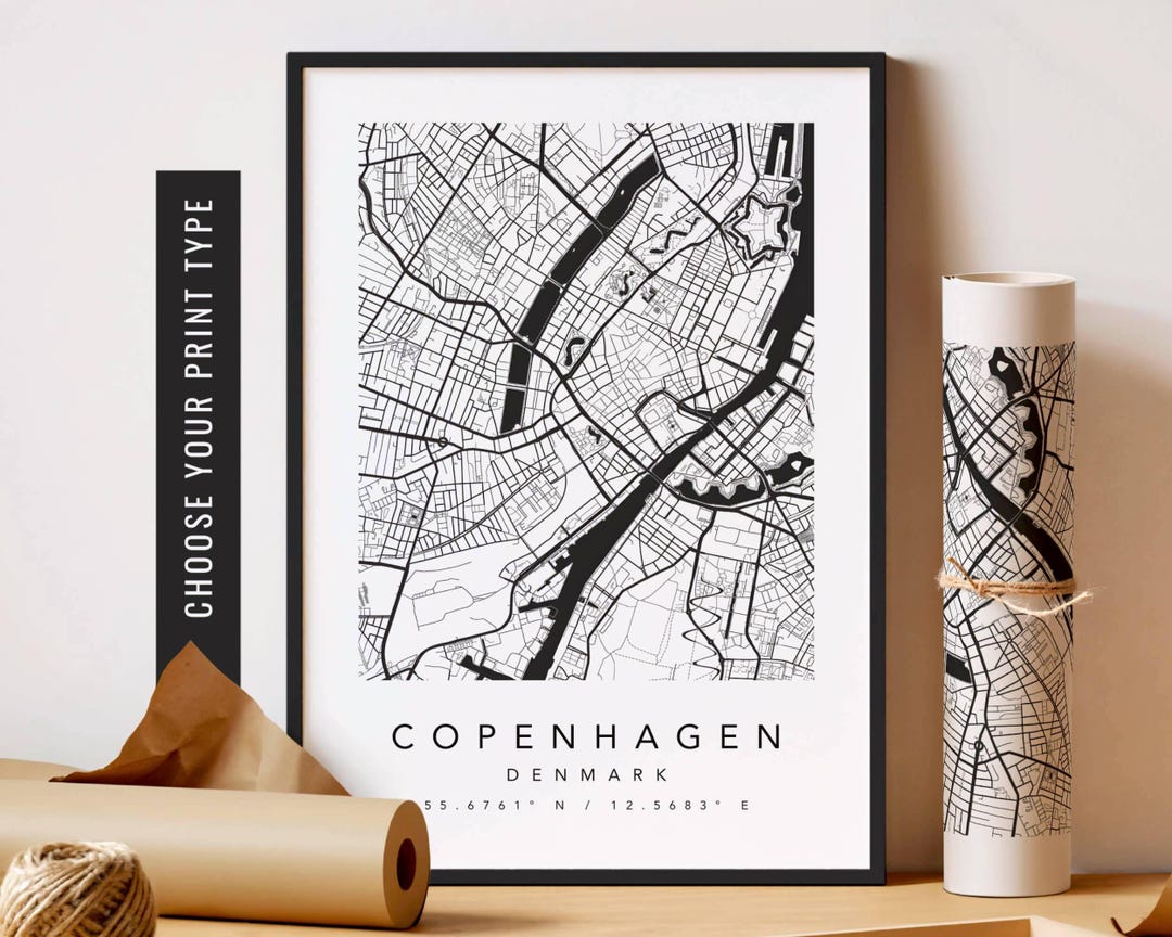 Custom City Map Print Custom Map Wall Art City Map Printable ...