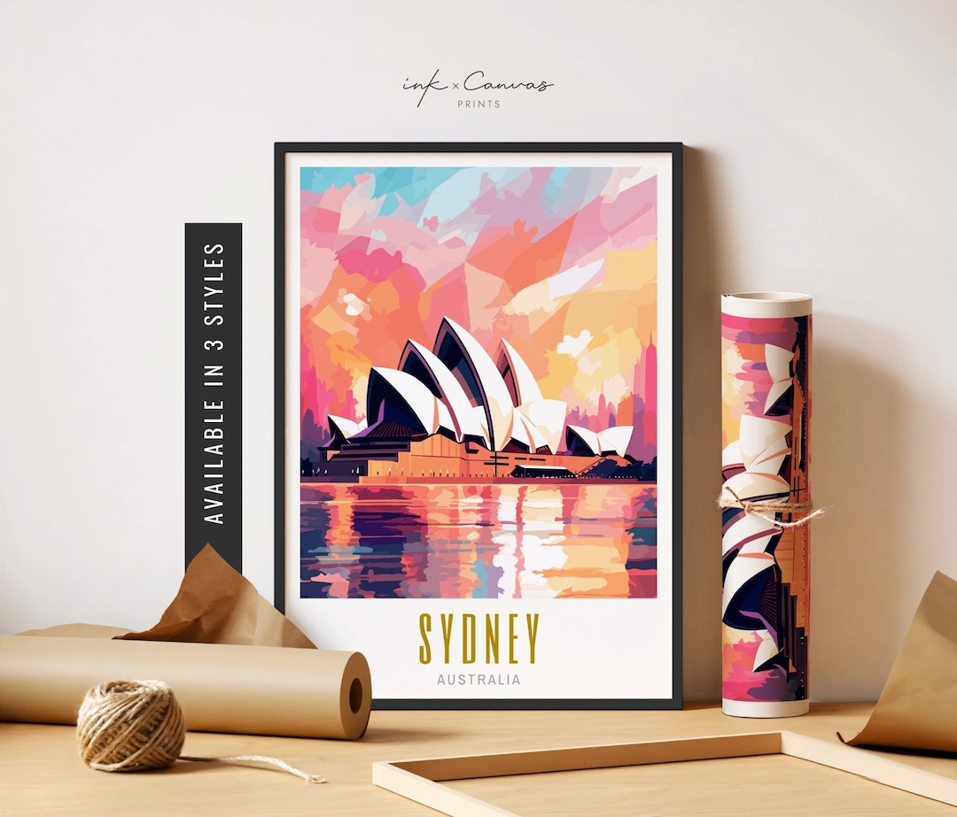 Sydney Opera House Poster Sydney Australia Print Sydney Artwork ...