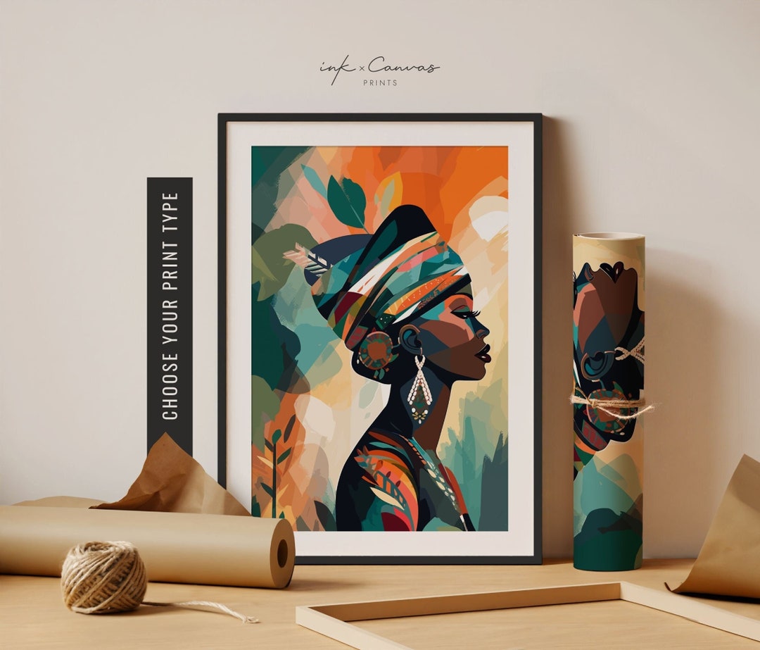 Proud Black Woman Art Afro Women Print Black Girl Art Colorful Prints Eclectic Poster Maximalist ...