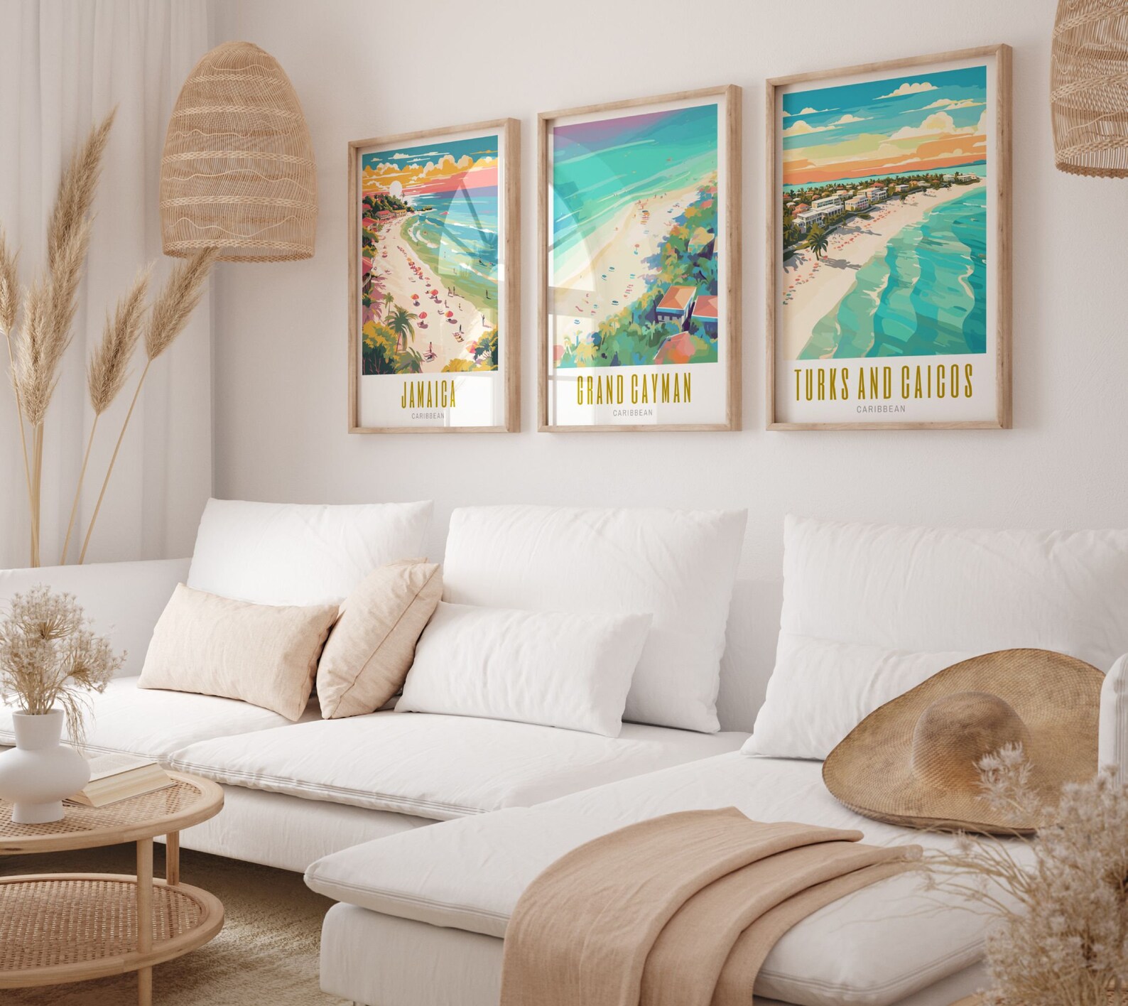 Turks and Caicos Art Caribbean Travel Poster Turks and Caicos Poster ...