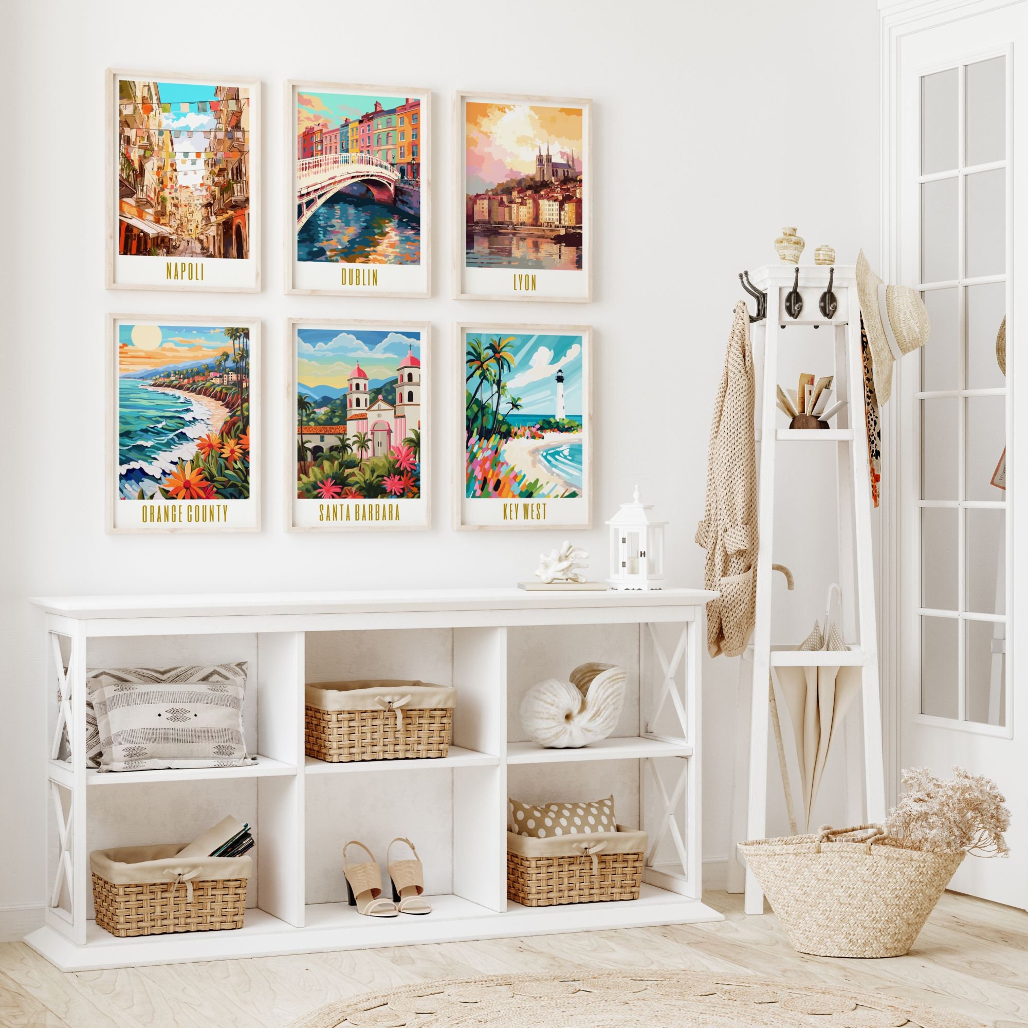 Napoli Travel Poster Naples Italy Poster Maximal Decor Mid - Etsy