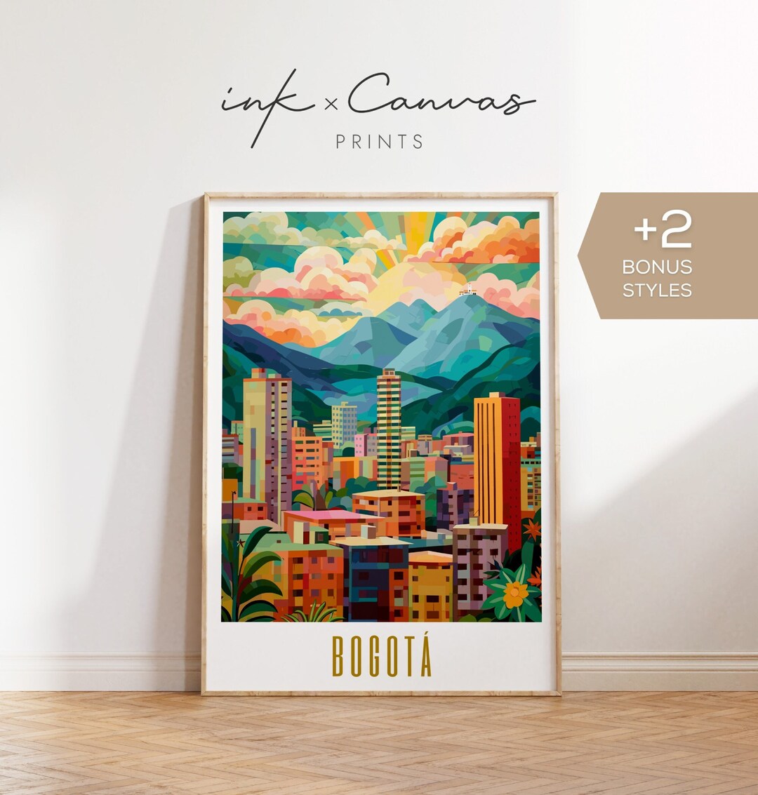 Bogota Travel Poster Colombia Poster Maximal Decor Bogota - Etsy