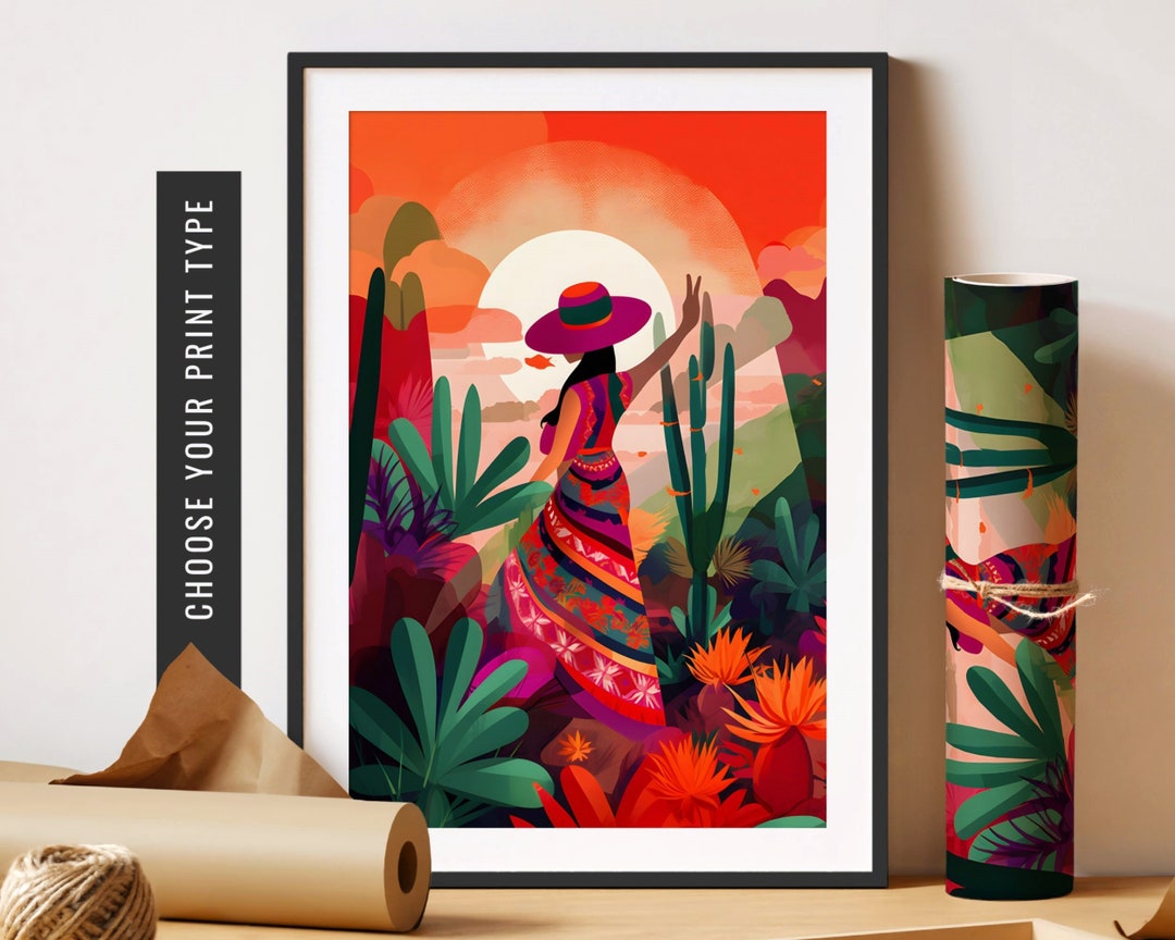 Latina Art Print Maximalist Wall Art Latino Artwork Latinx Art Eclectic ...