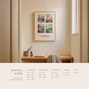 Personalized Travel Collage Wall Art Custom Travel Poster Collage ...