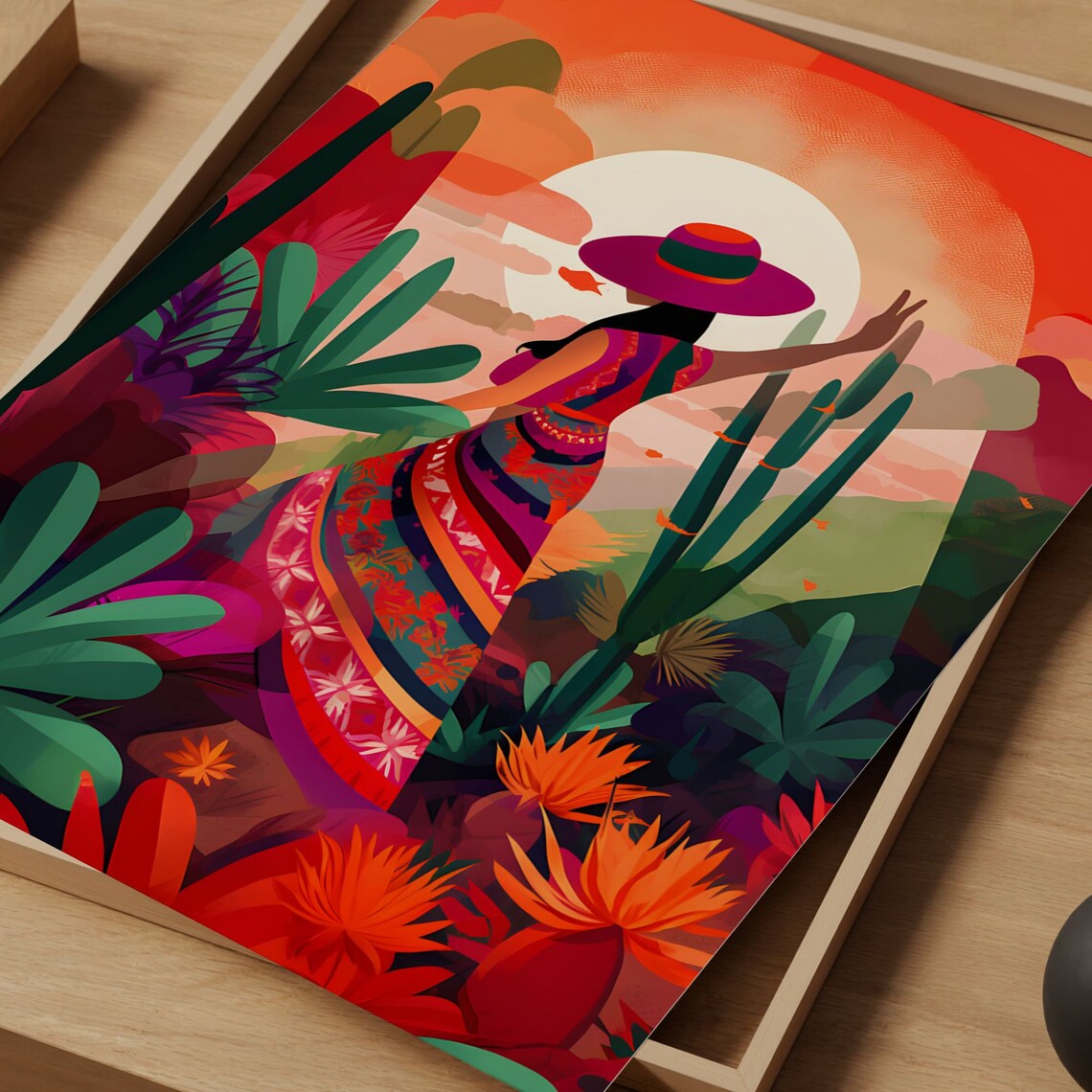 Latina Art Print Maximalist Wall Art Latino Artwork Latinx Art Eclectic ...