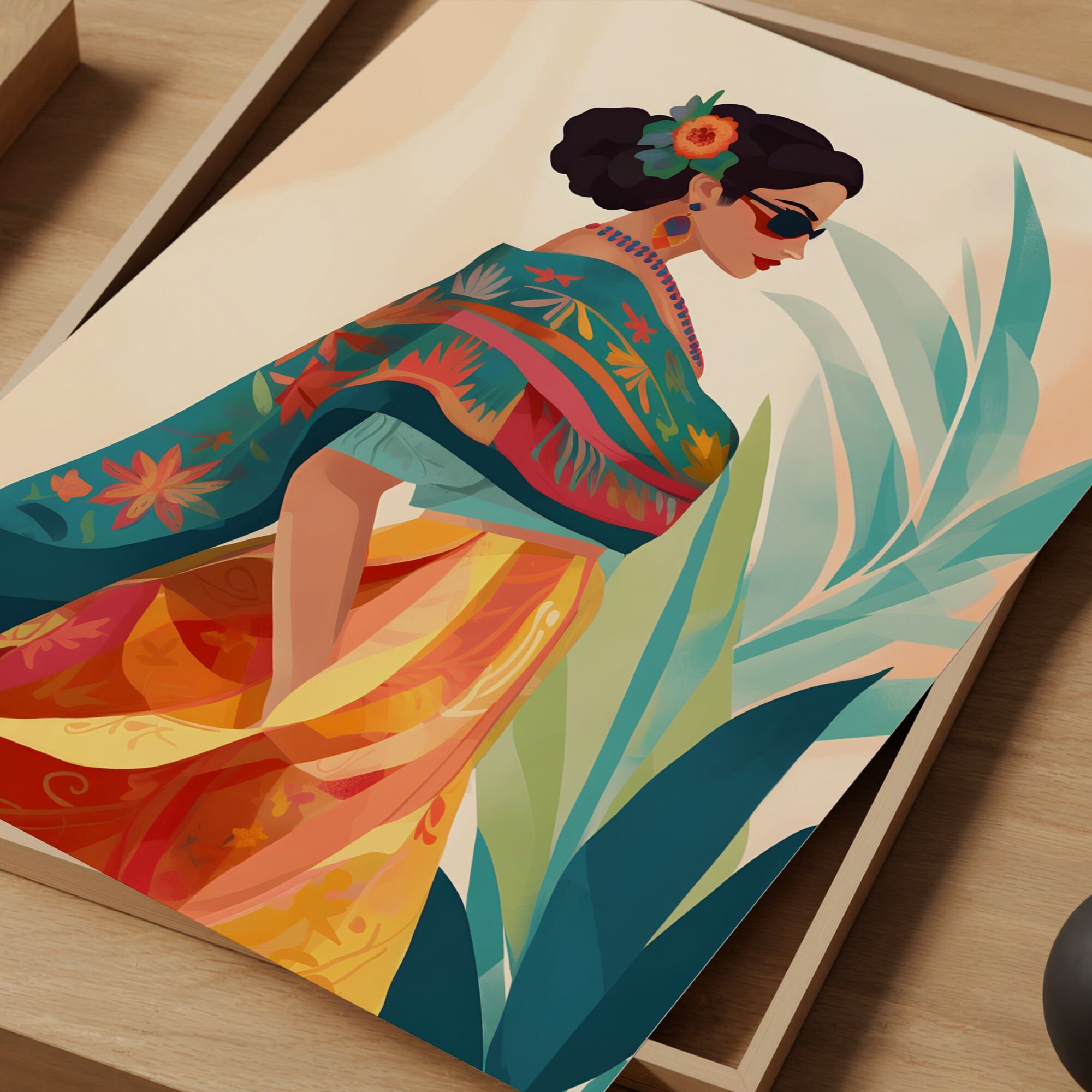 Latina Art Print Maximalist Wall Art Latino Artwork Latinx Art Eclectic ...
