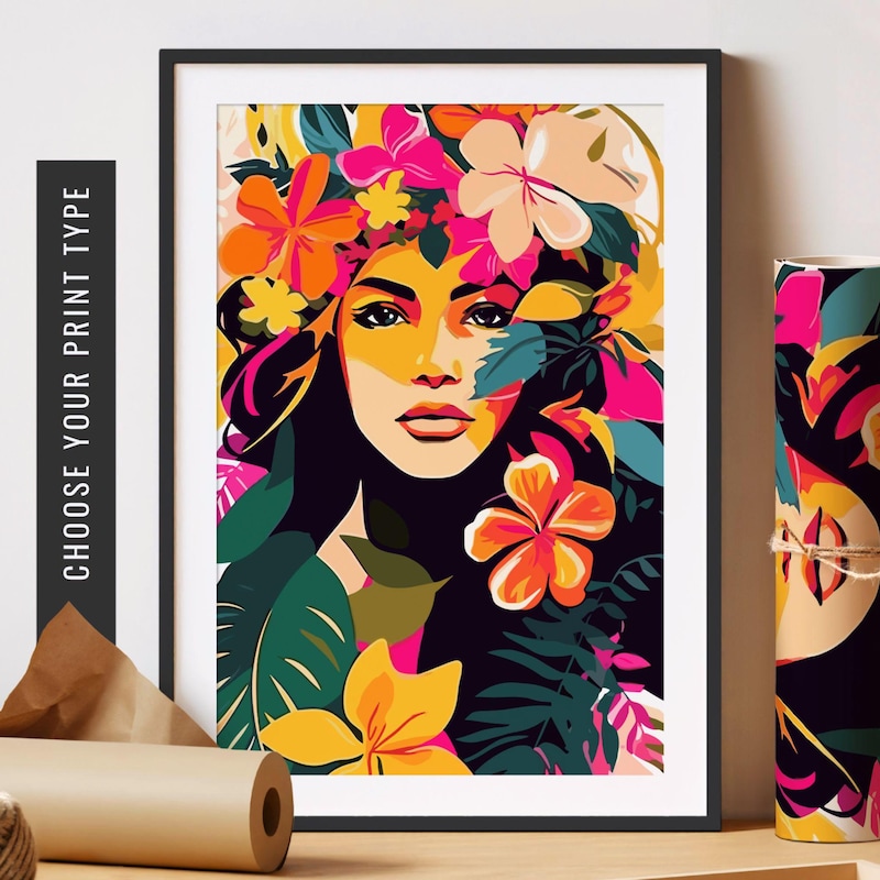 Polynesian Woman Art - Etsy