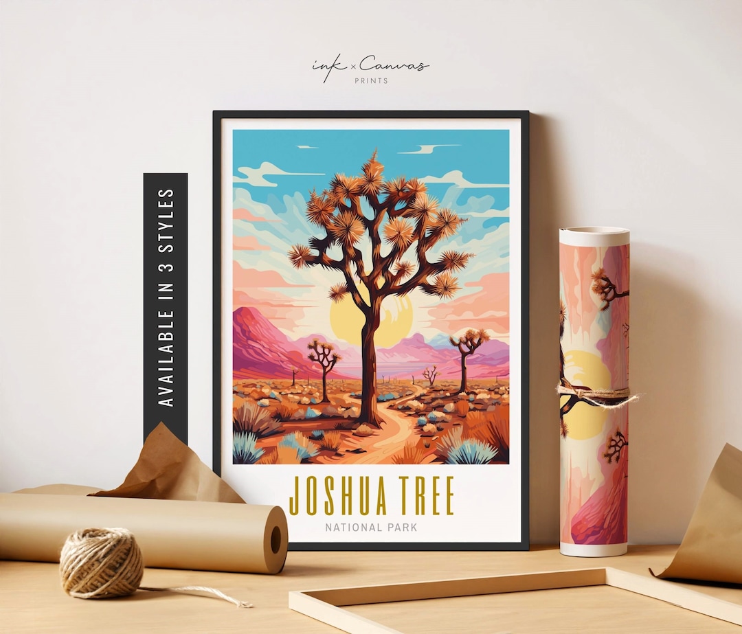 Joshua Tree Print US National Park Poster Joshua Tree Art Desert Print ...