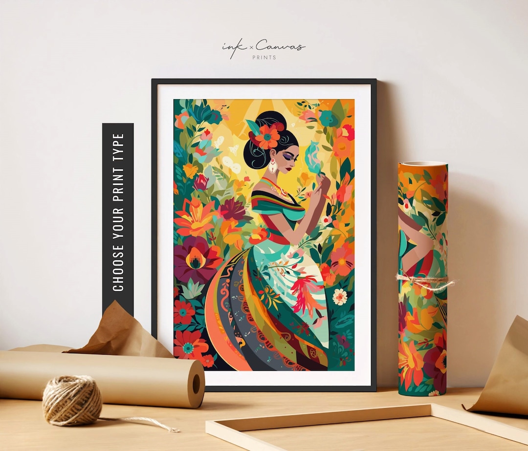 Latina Art Print Maximalist Wall Art Latino Artwork Latinx Art Latina ...