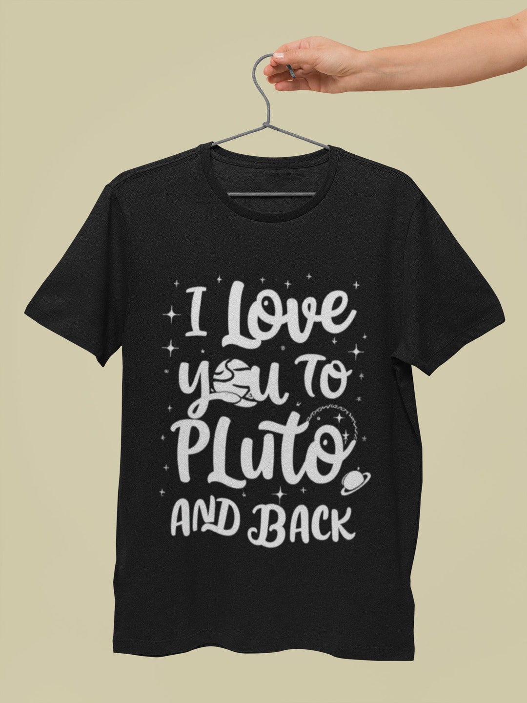 I Love You to Pluto and Back Shirt, Romantic Space Tee, Astronomy ...