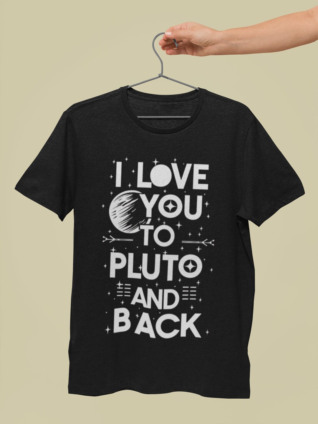 I Love You to Pluto and Back T-shirt, Romantic Space Tee, Astronomy ...