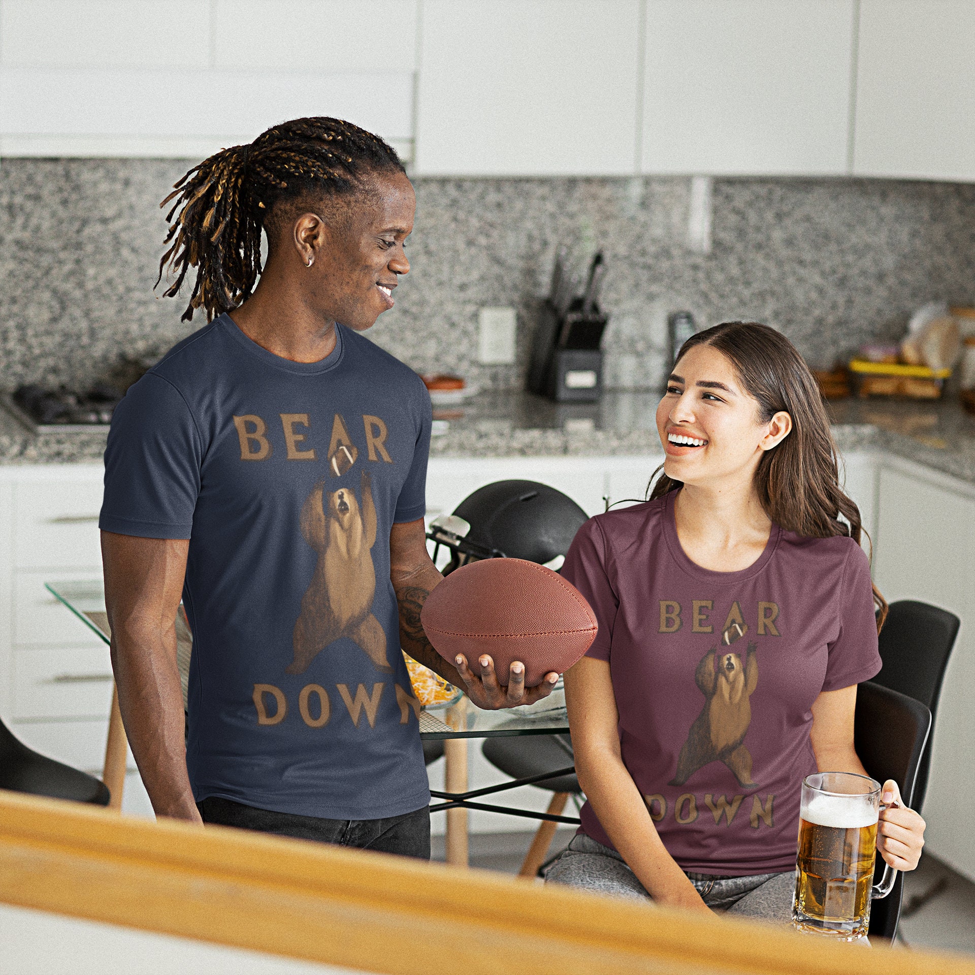 Bear Down Shirt Chicago Chicago Football Shirt Chicago Bears - Etsy