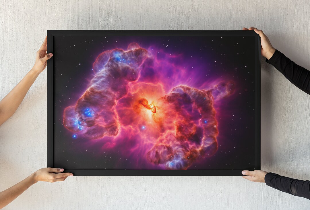 Supernova Explosion Poster - Nebula Brilliance, Cosmic Art Print, NASA ...
