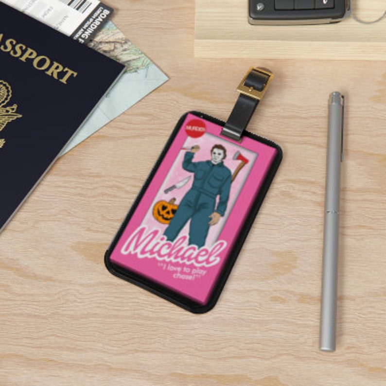 Horror Barbie Luggage Tag Travel Tag Gothic Vacation Name Tag Address ...