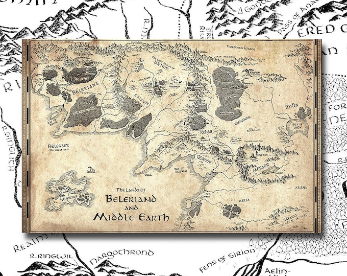 Custom Fantasy World Game Map Personalized RPG World-building High ...