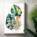 Palm Leaf Watercolor Print Botanical Nature Wall Art Palm Frond Plant ...