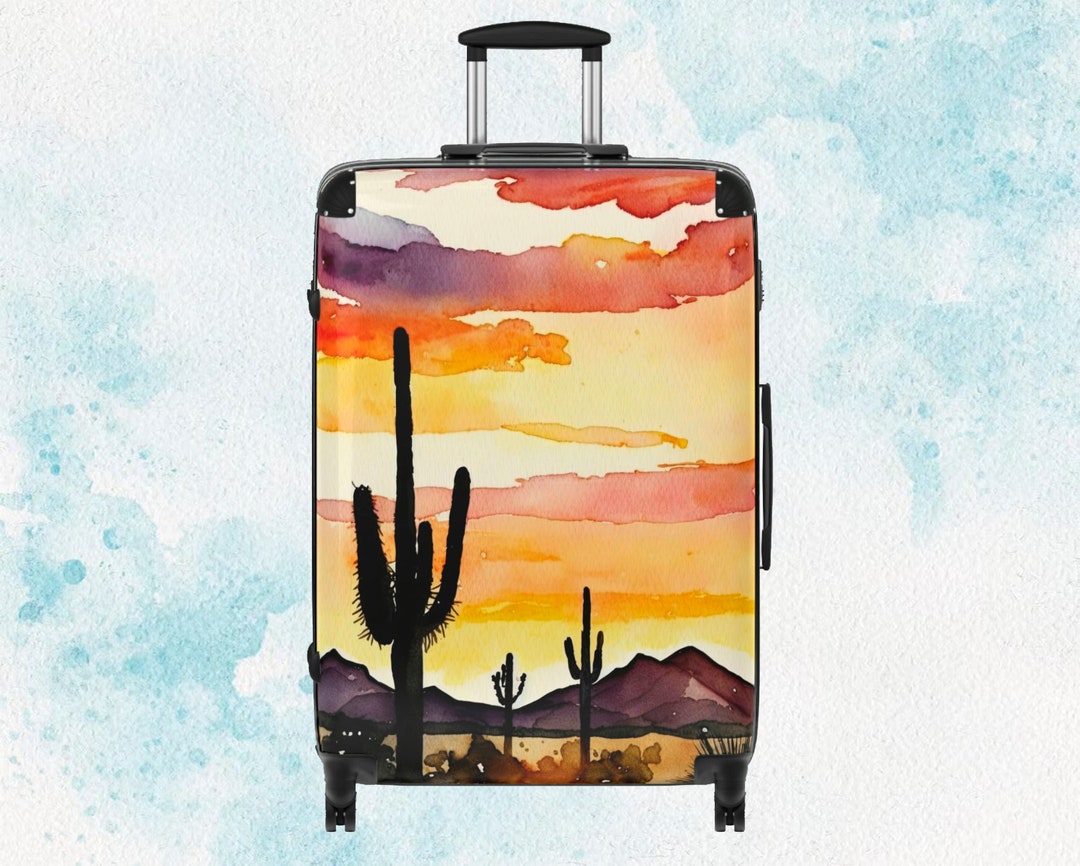 Southwest Desert Sunset Travel Suitcase Premium Hard-shell Durable ...