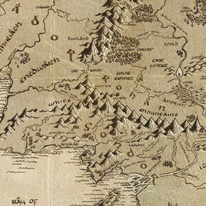 Tolkien Fantasy Map Desk Mat, Hobbit Adventure Mouse Pad Gifts, Nerdy ...