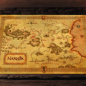 Narnia Map From the Chronicles of Narnia: the Lion, the Witch and the ...