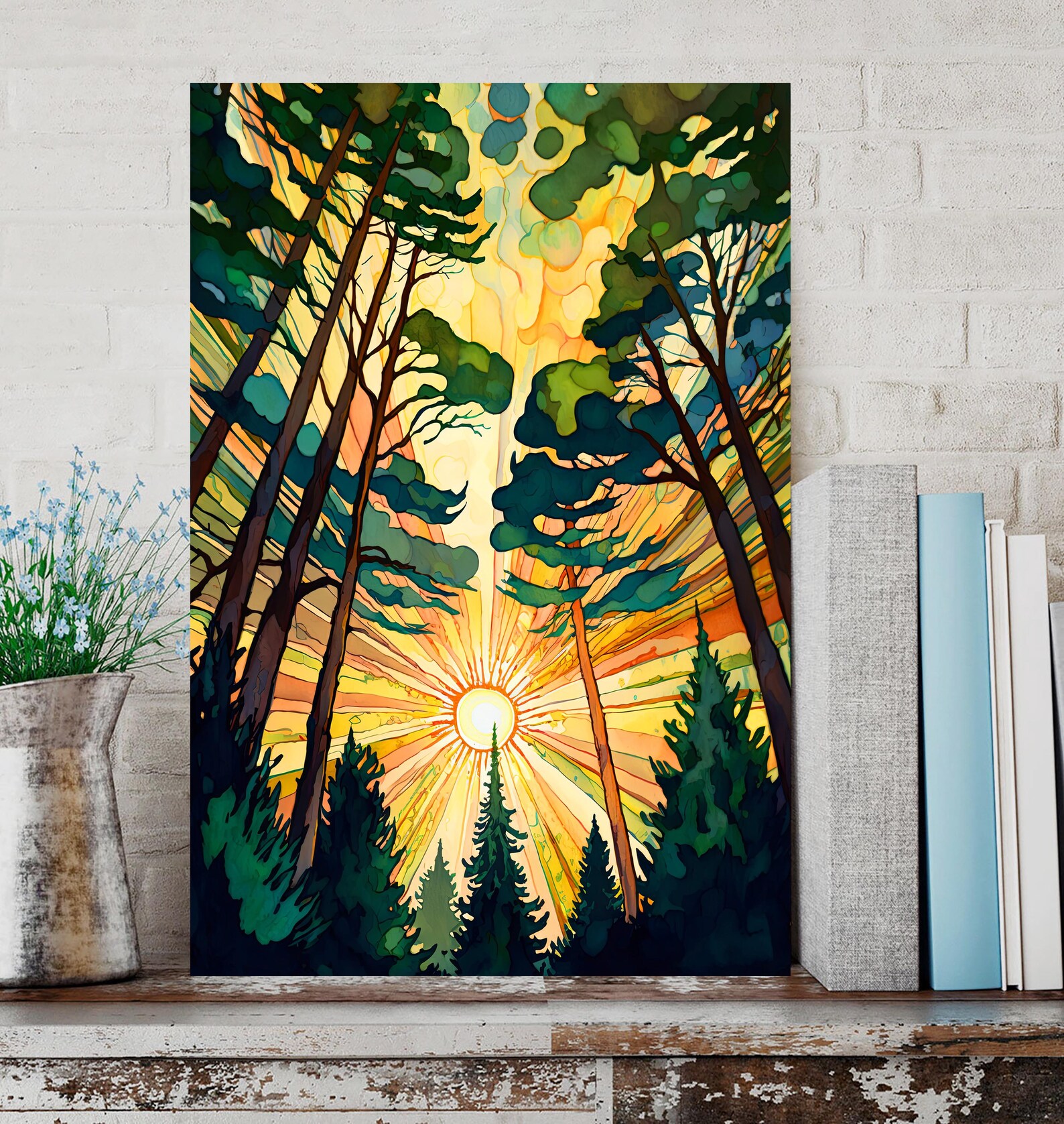 Redwood Forest Sunset California Print, Sequoia National Park Wall Art ...