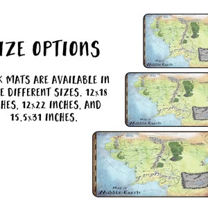 Tolkien Fantasy Map Desk Mat, Epic Adventure Mouse Pad, Nerdy Mythical ...