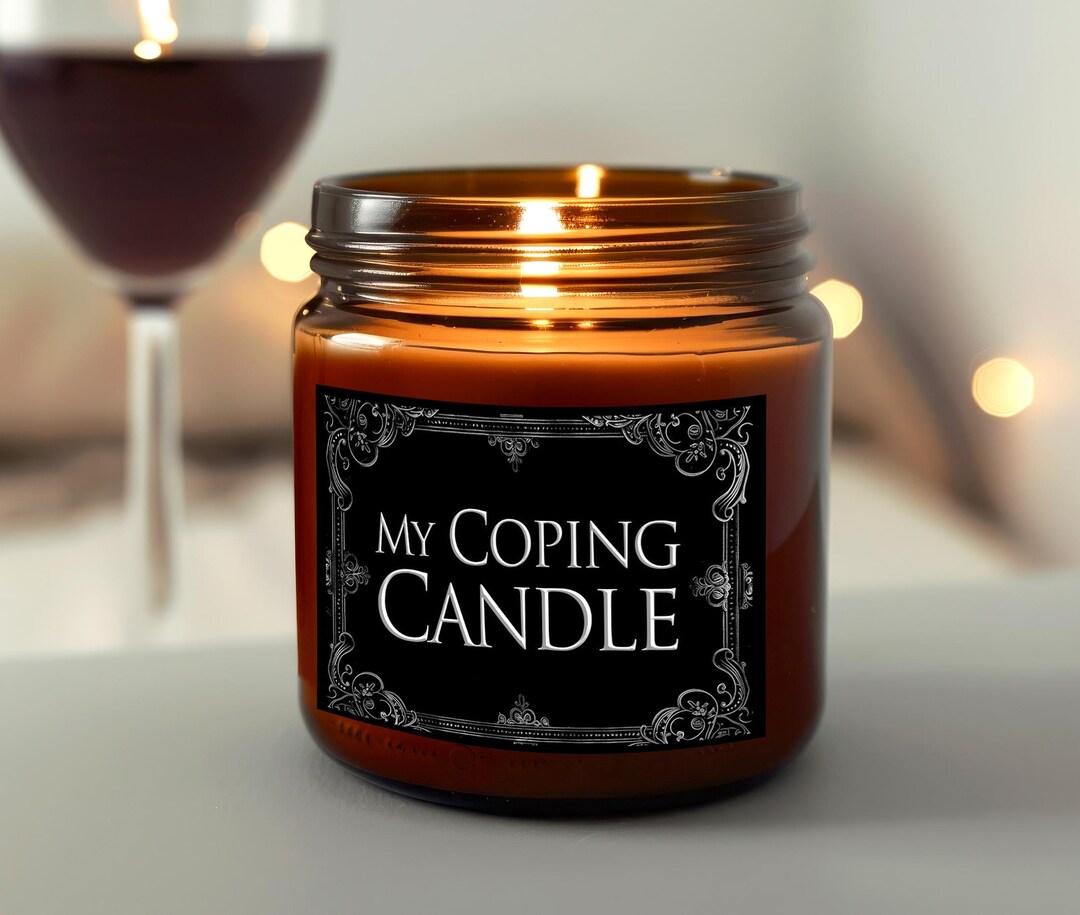 Funny Stress Candle - My Coping Candle - Emotional Support Gift, Mental ...