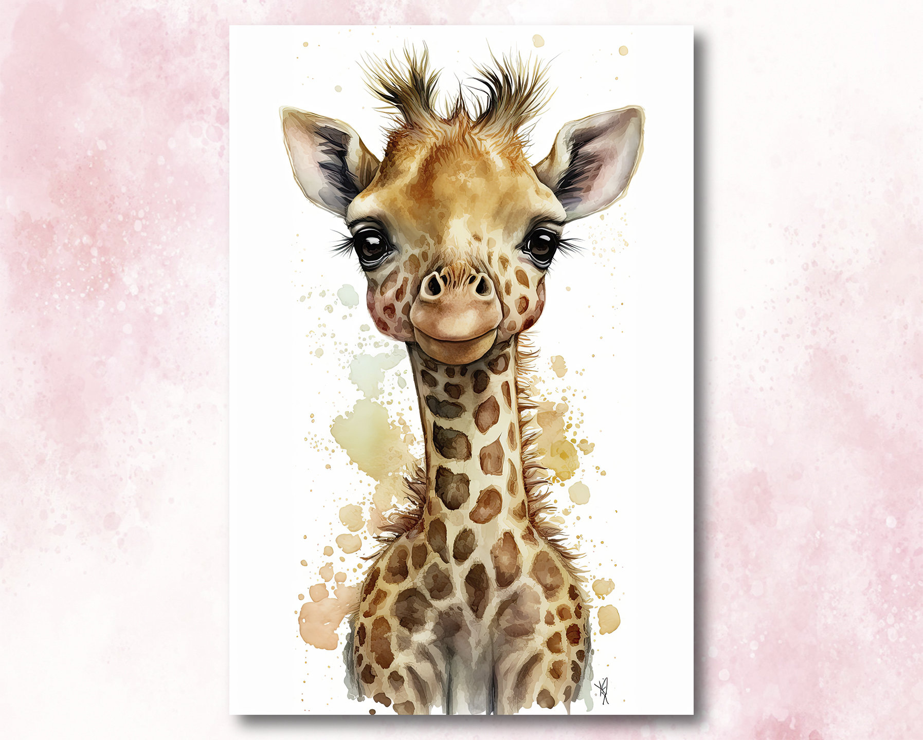 Drawings Of Cute Baby Giraffes