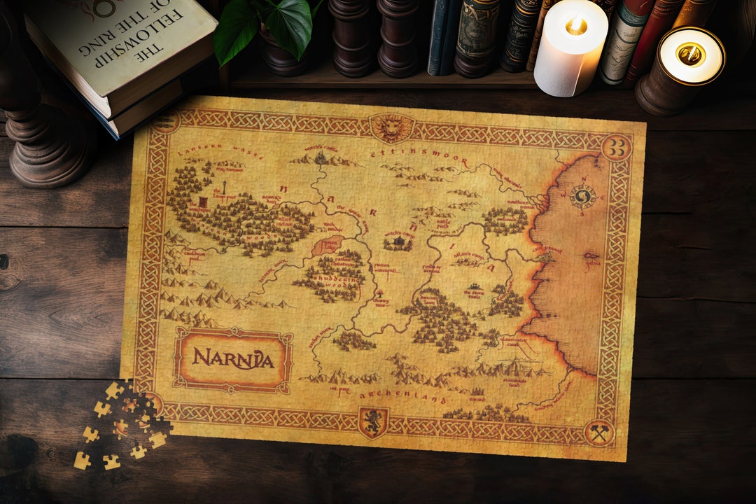 Narnia Map Jigsaw Puzzle, Chronicles of Narnia Game, Lion Witch and ...