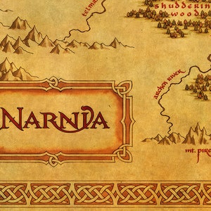 Narnia Map From the Chronicles of Narnia: the Lion, the Witch and the ...