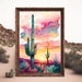 Sonoran Desert Sunset Cactus Wall Art Print Southwest Nature - Etsy