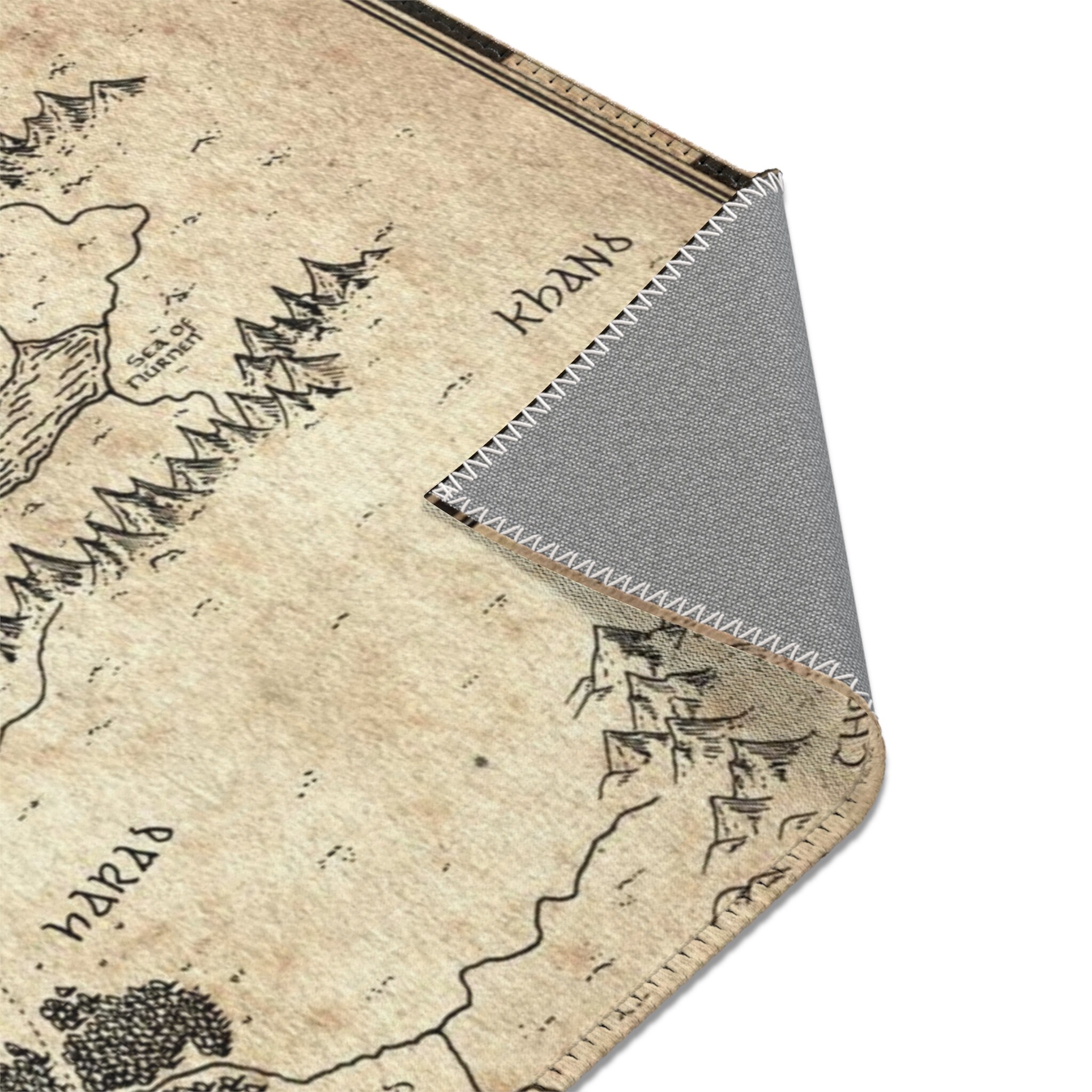 Beleriand Middle Earth Map Area Rug Lord of the Rings LOTR - Etsy