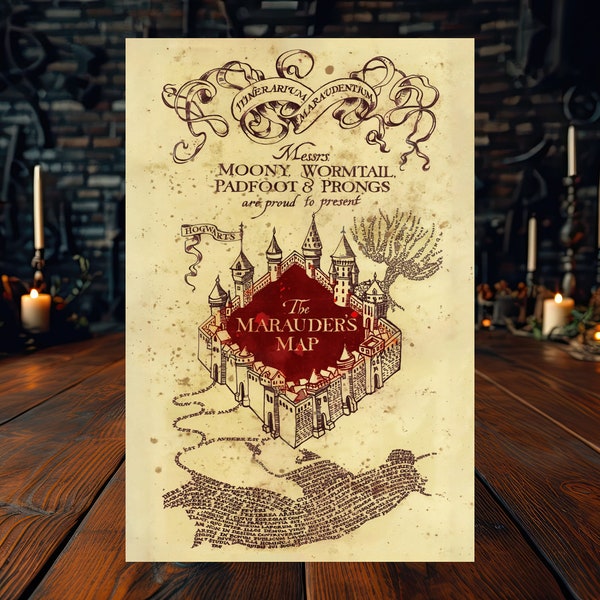 Marauders Map - Etsy