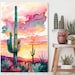 Sonoran Desert Sunset Cactus Wall Art Print Southwest Nature - Etsy