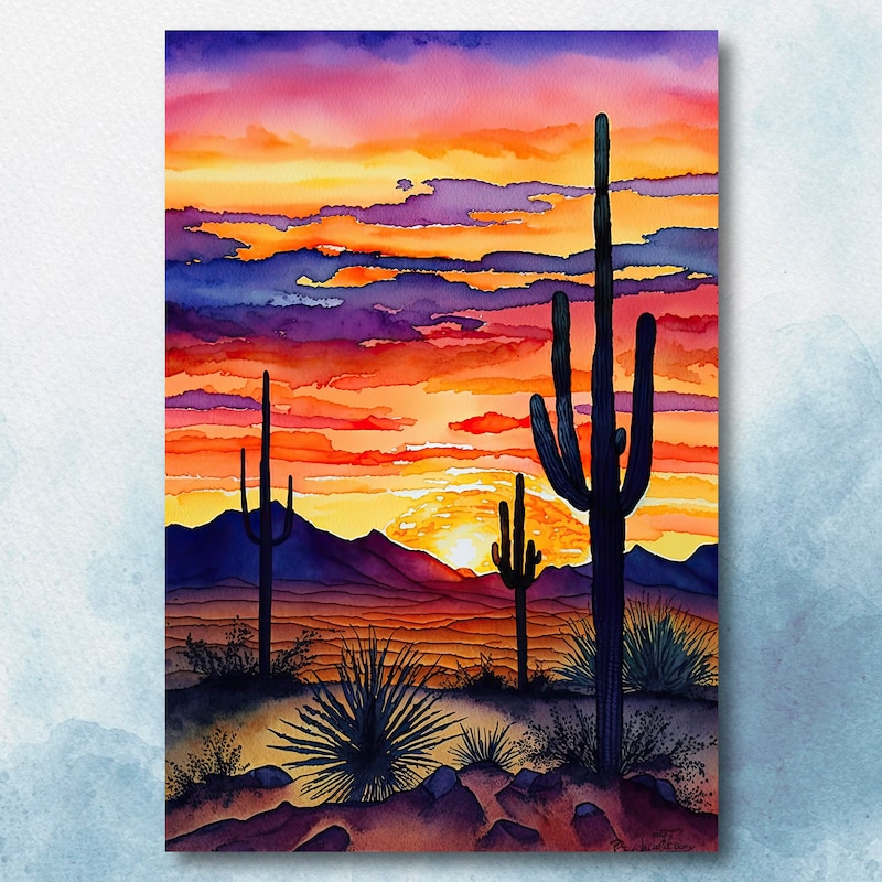 Southwest Sunset Etsy