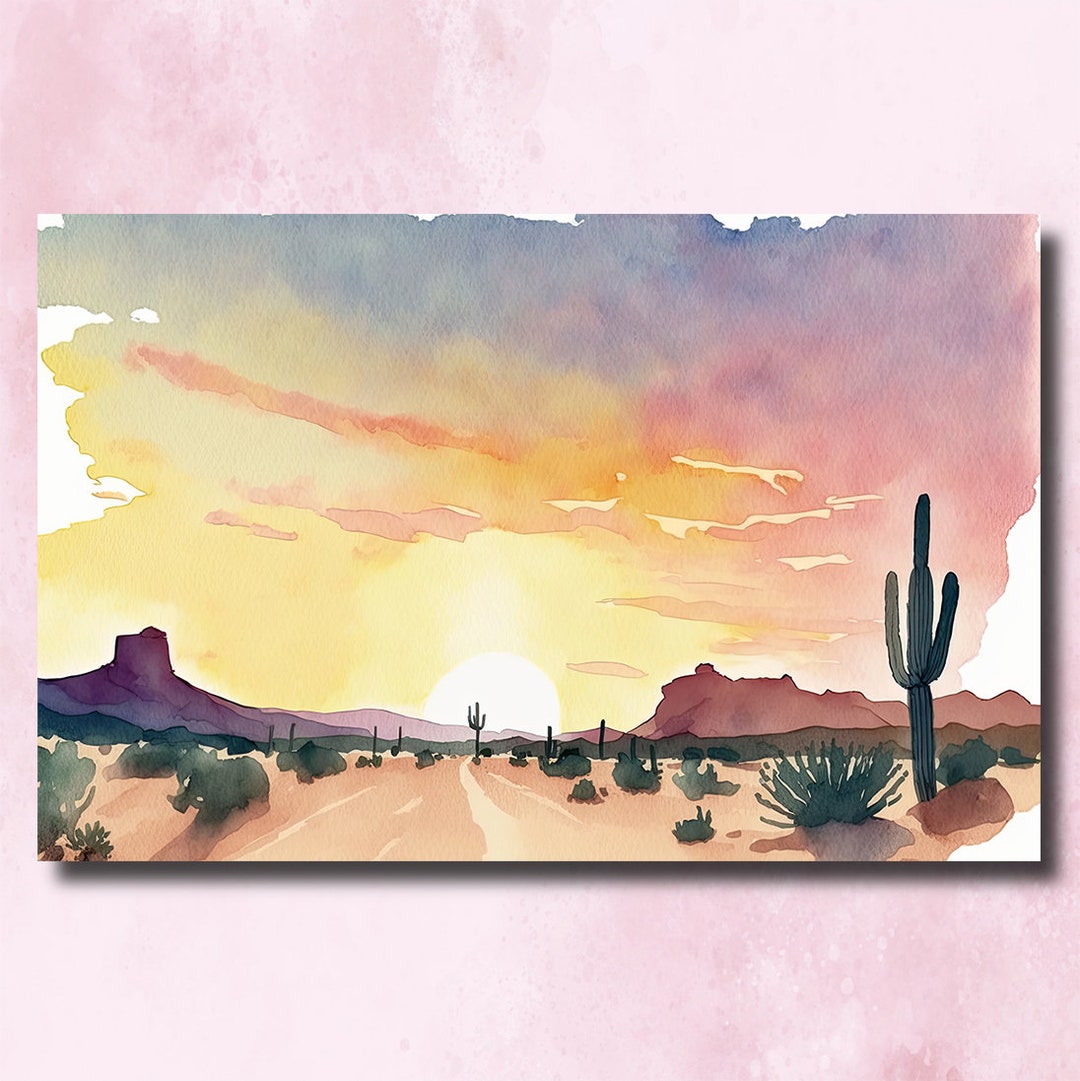 Vacation Home Wall Art - Desert Wanderlust Decor - Travel Memory Gift ...
