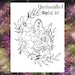 Set of Three Line Drawing Kitten and Cat Digital Printable Coloring ...