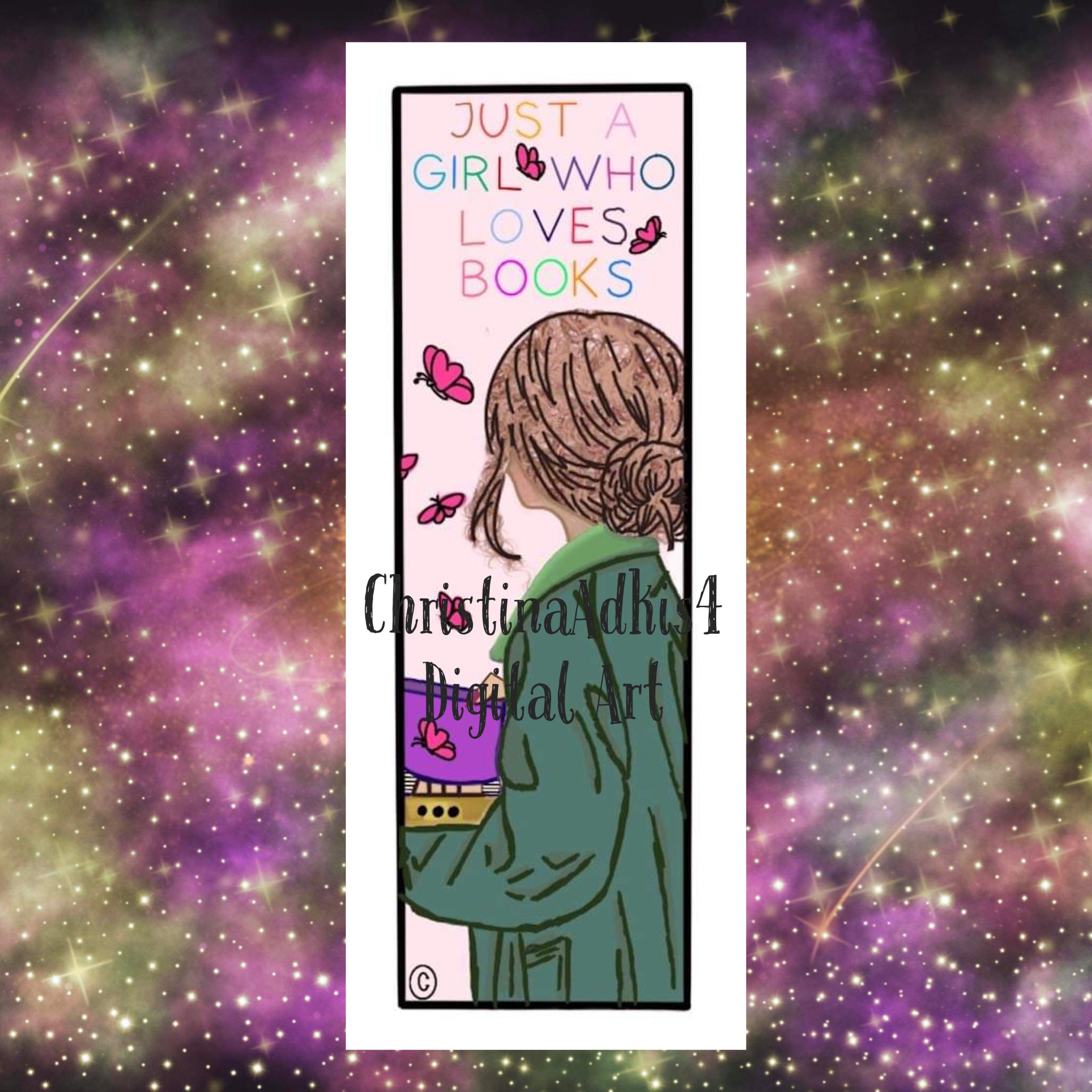 Just a Girl Who Loves Book Printable Bookmark - Etsy