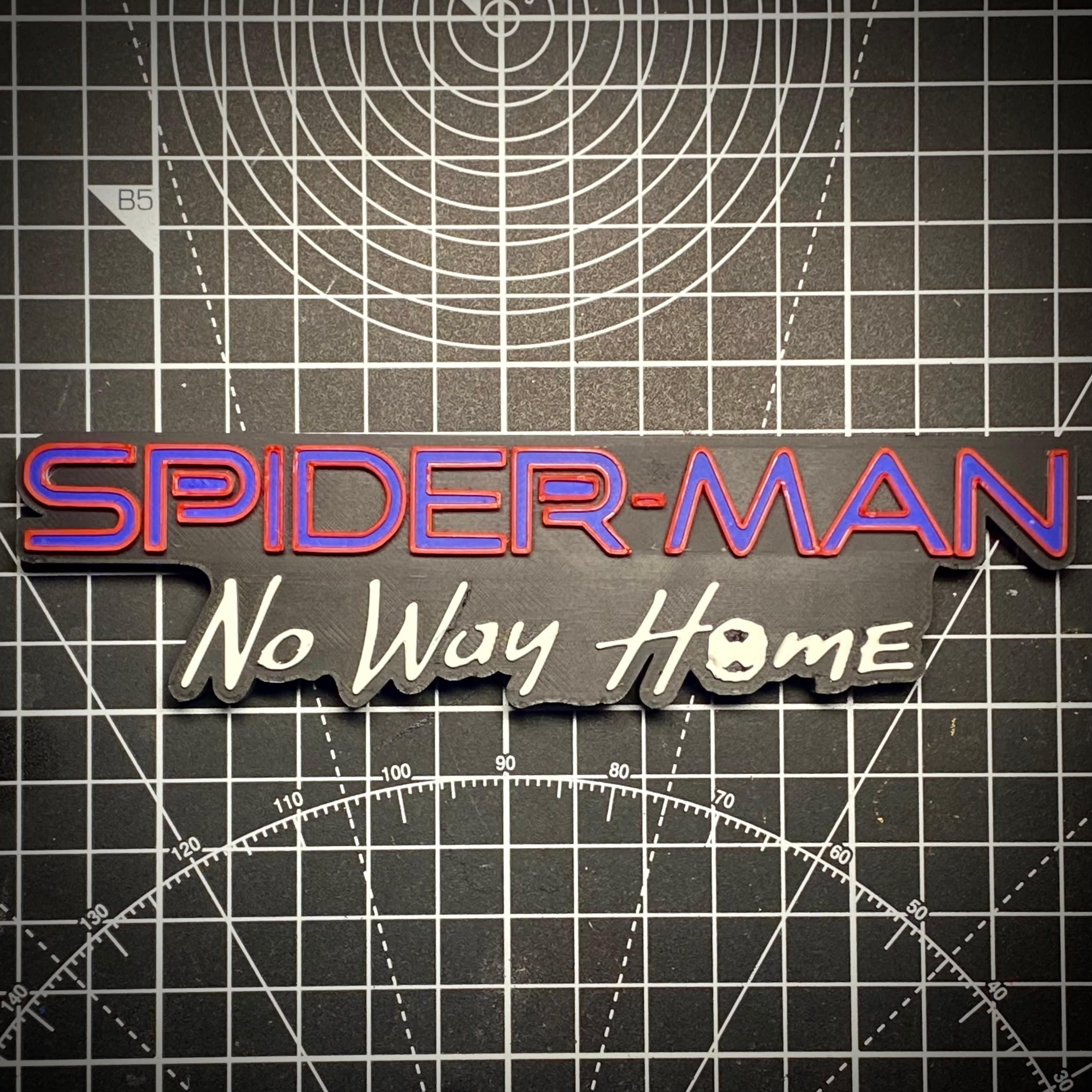 Spider-man: No Way Home 3D Logo for Display - Etsy