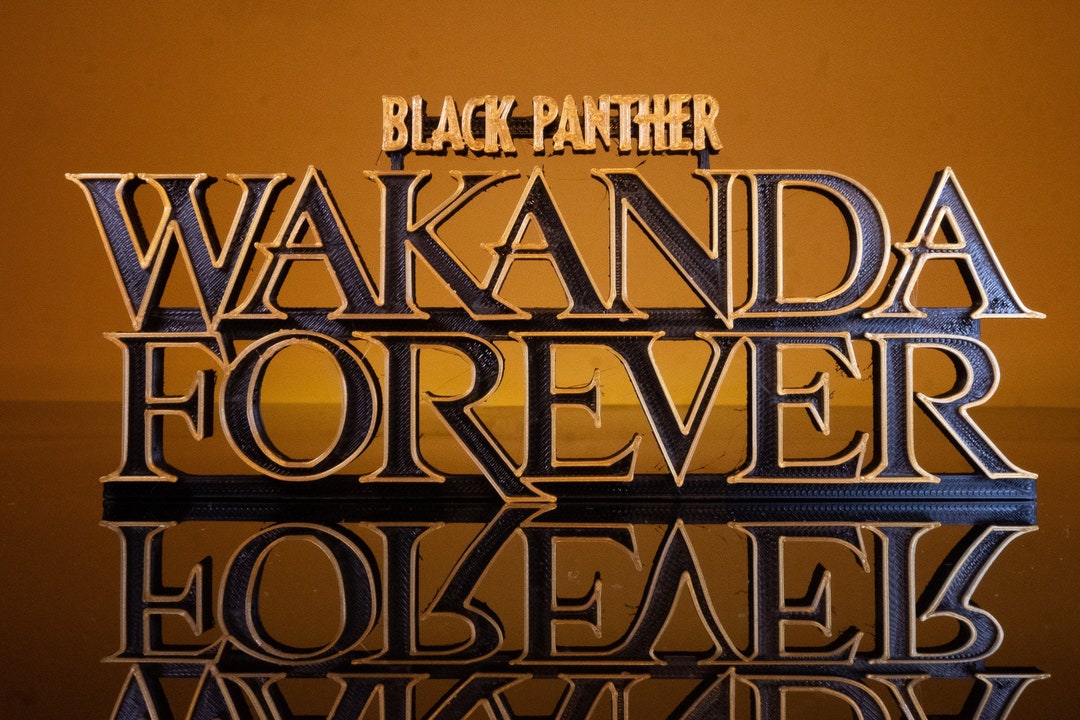 Wakanda Forever 3D Logo for Display - Etsy