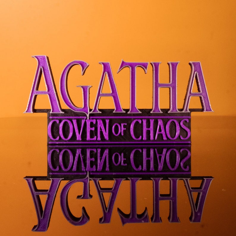 Agatha: Coven of Chaos 3D Logo for Display - Etsy