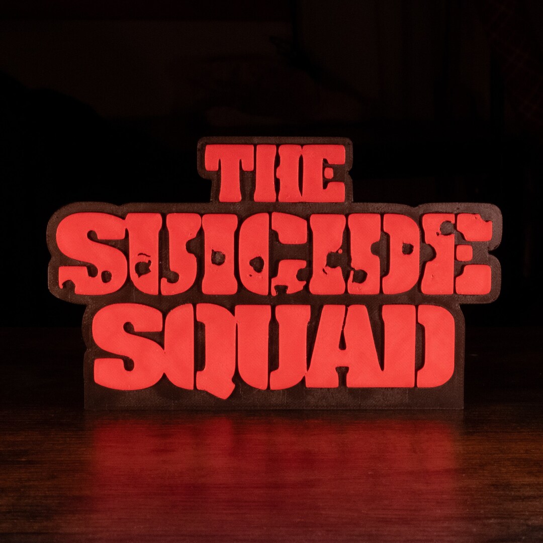 The Suicide Squad 3D Logo for Display - Etsy