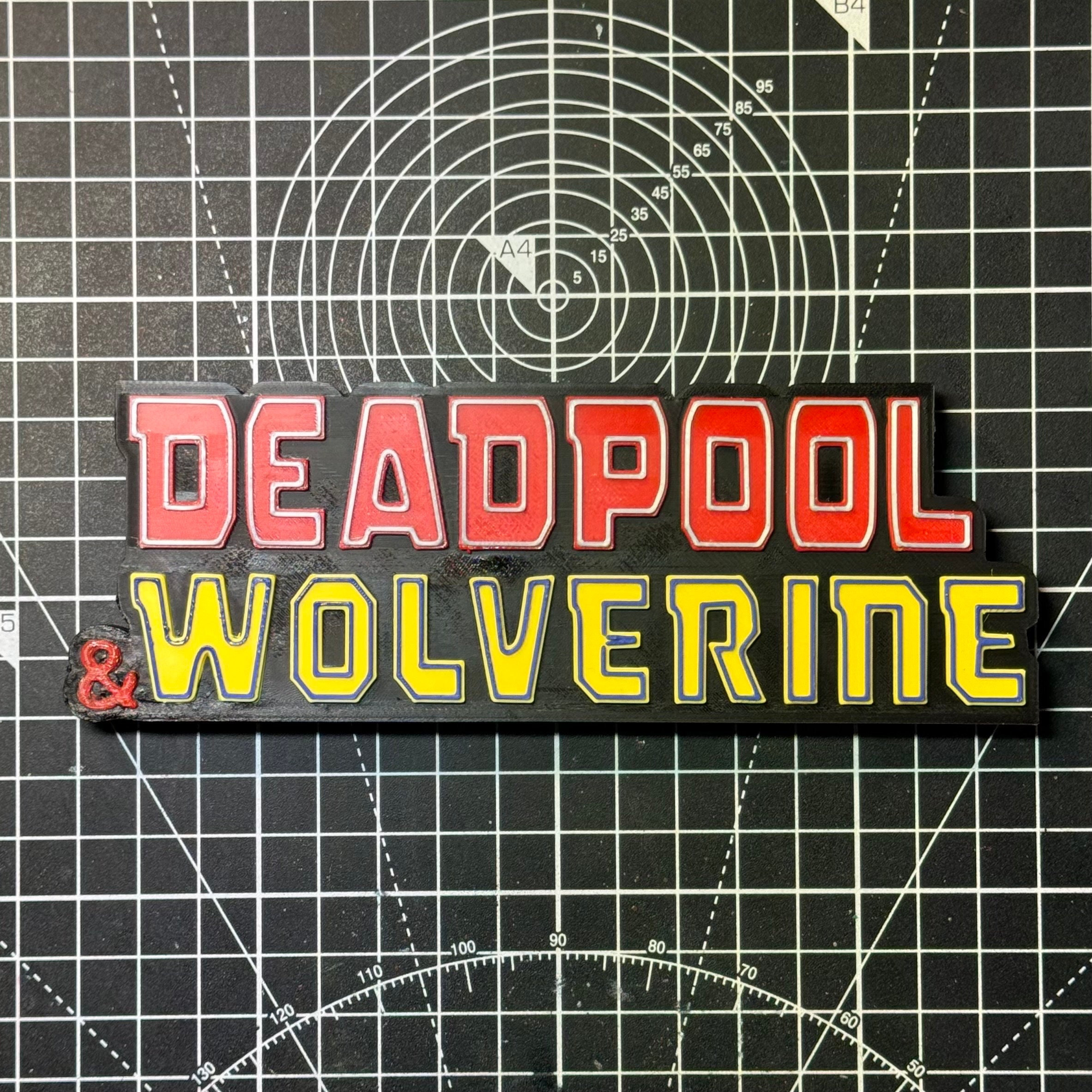 Deadpool and Wolverine 3D Logo for Display - Etsy