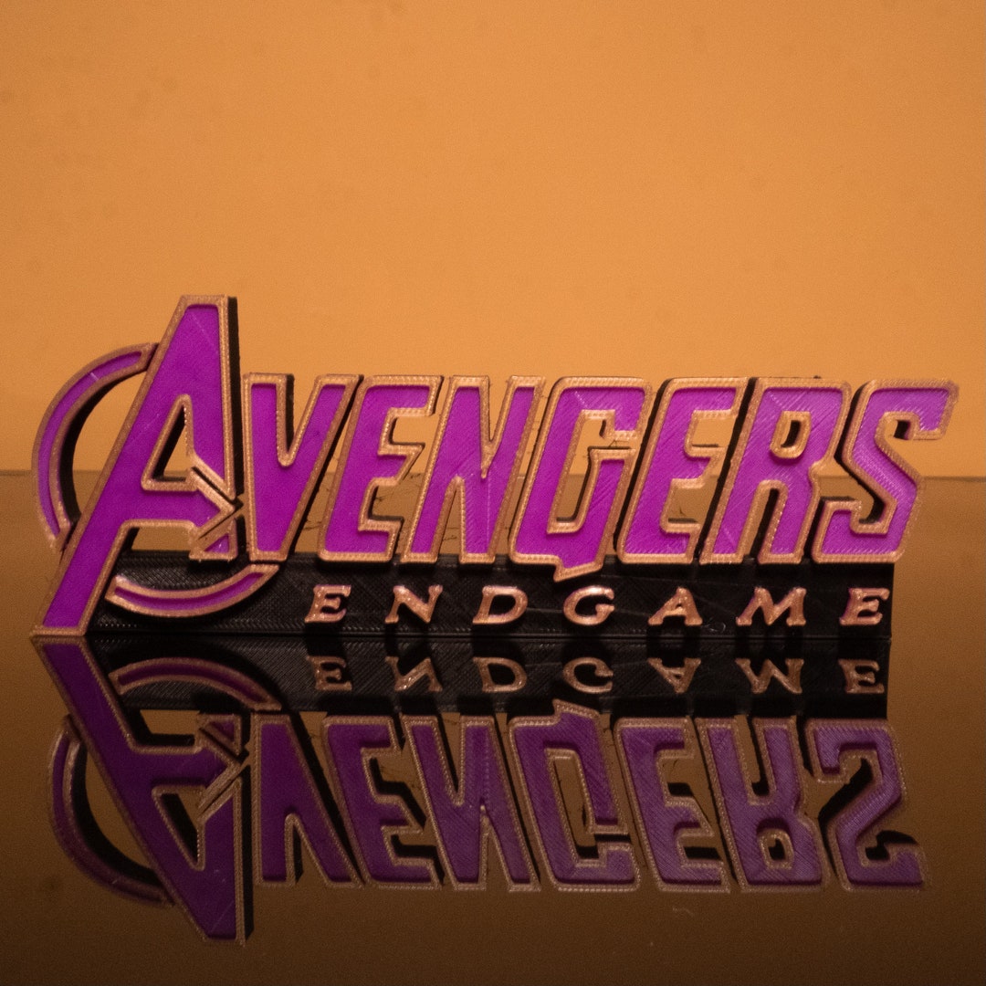 Avengers: Endgame 3D Logo for Display - Etsy