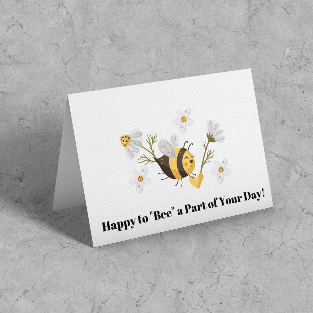 JW Baptism Card, Bee Theme (digital Download) - Etsy