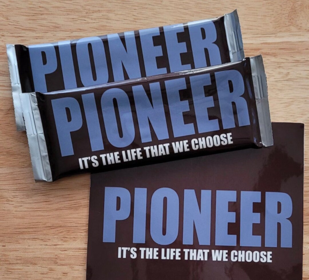 JW Pioneer, Candy Bar Wrap, JW Party Favor, JW Gift, Printable, Pioneer ...