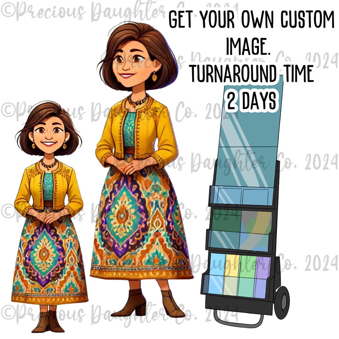 Custom Illustration, JW Friends, Sisters, Family Portrait (digital ...