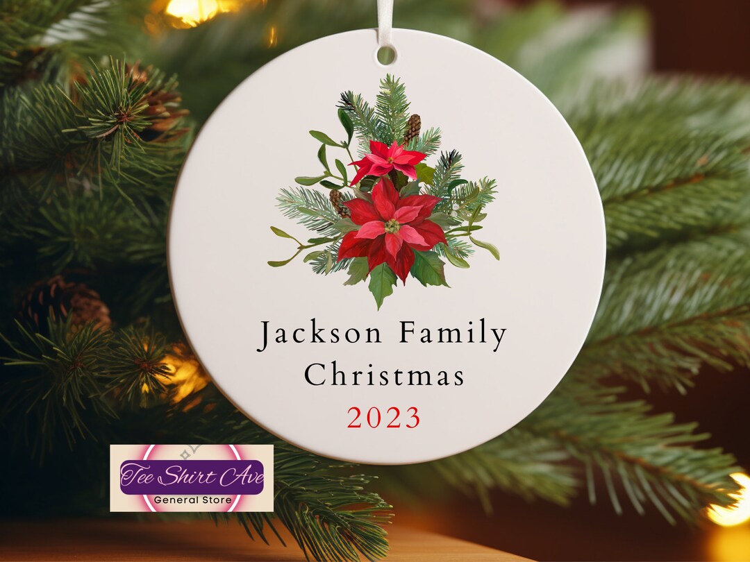 Personalized Ceramic Christmas Ornament Handcrafted Holiday Etsy