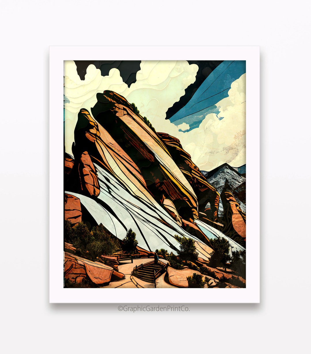 Red Rocks Park & Amphitheatre Wall Art, Morrison Colorado Vertical ...