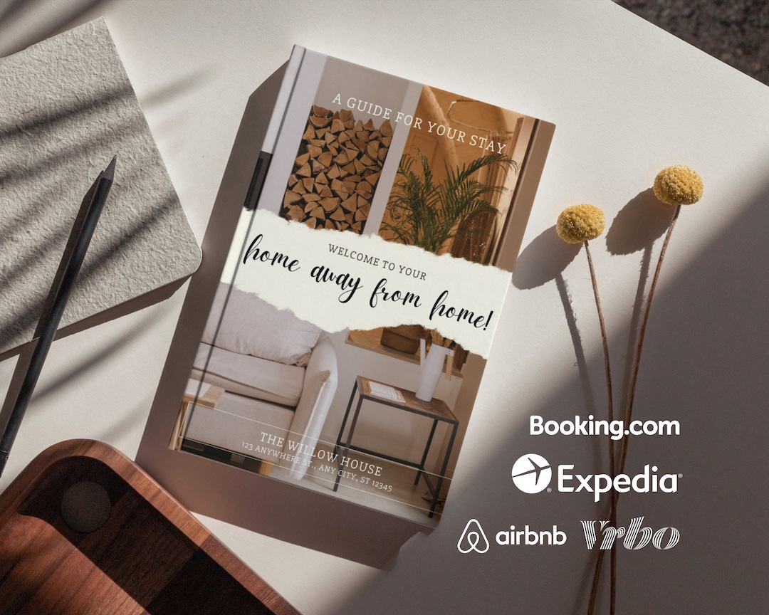 Welcome Book for Short Term Rental Hosts, Editable Airbnb Template ...